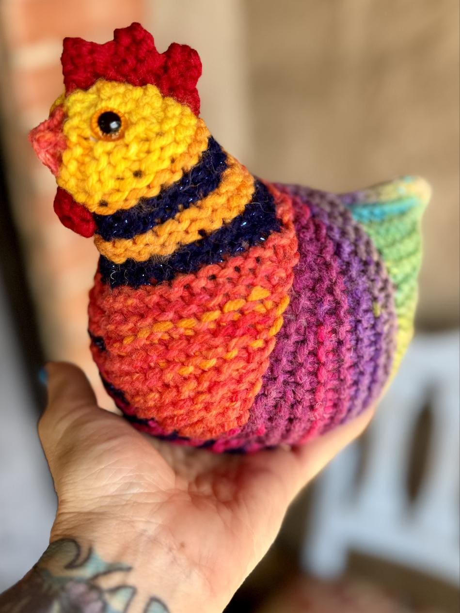 Emotional Support Chicken Jr.® Knitting Pattern - Etsy