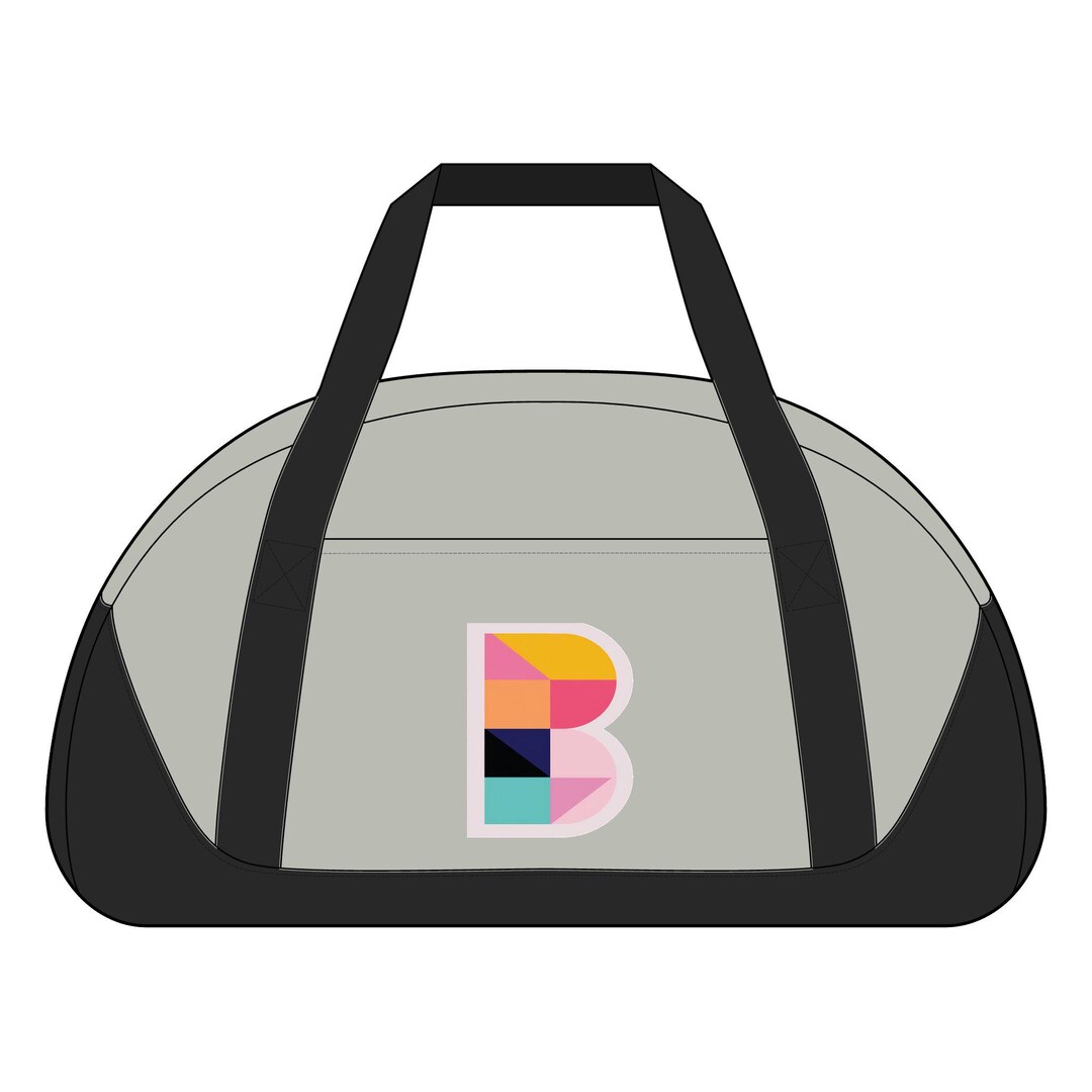 Color Block Letter B Duffel Bag | Access Dome Duffel - Etsy