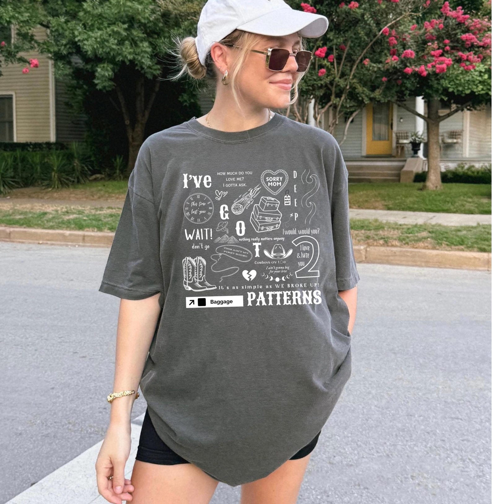 Patterns Album Collage Comfort Colors Shirt, Tour Tshirt, Kelsea ...