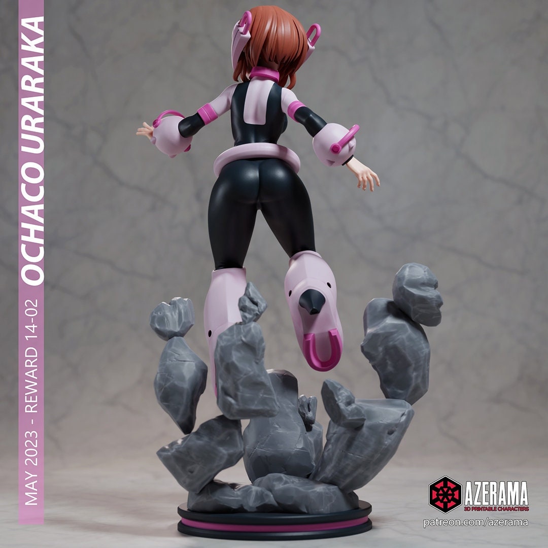 Ochaco Fan Art 3D Printed Resin Model Garage Kit un-painted Azerama - Etsy