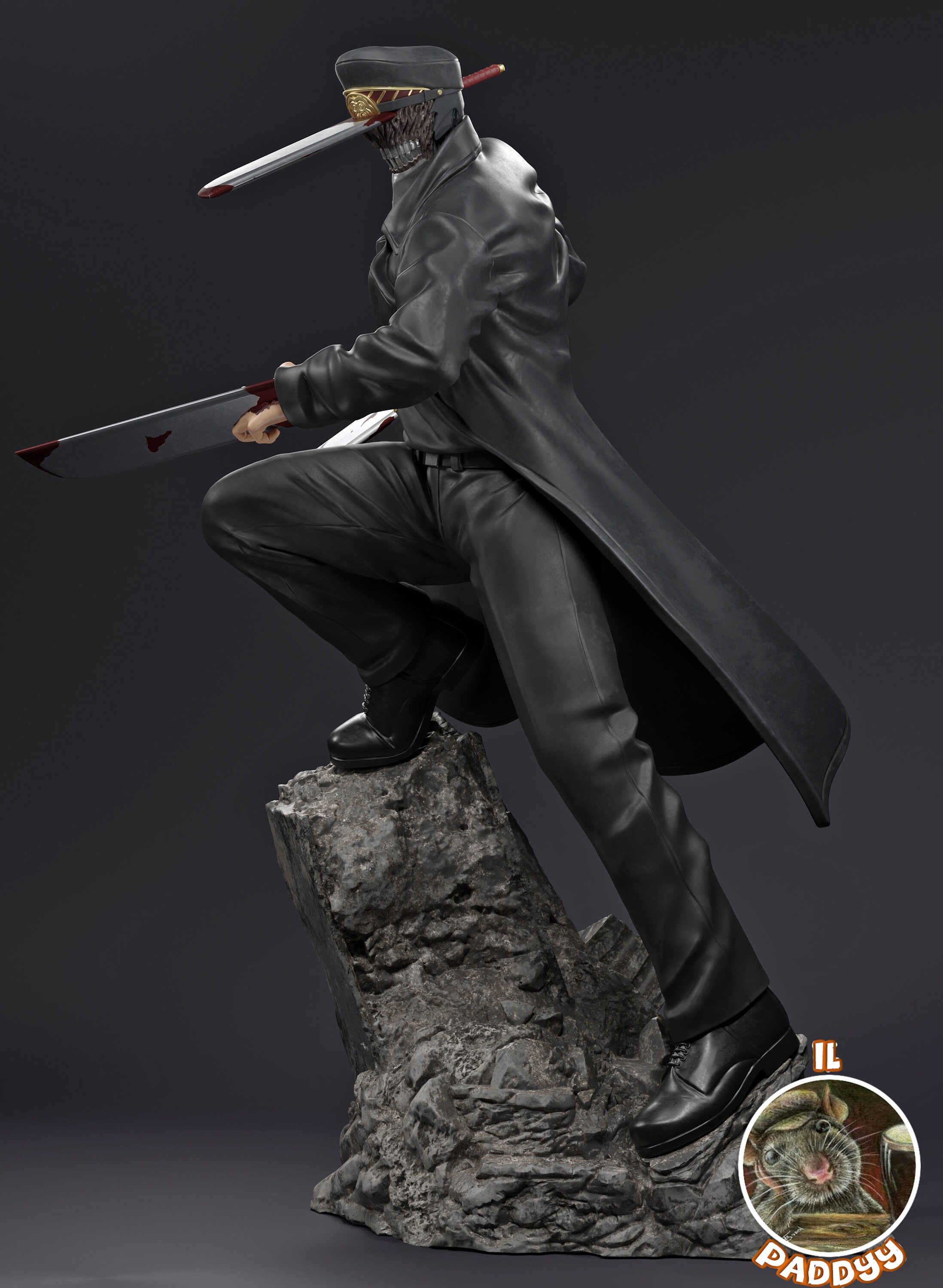 Katana Fan Art 3D Printed Resin Model Garage Kit un-painted Il Paddyy ...