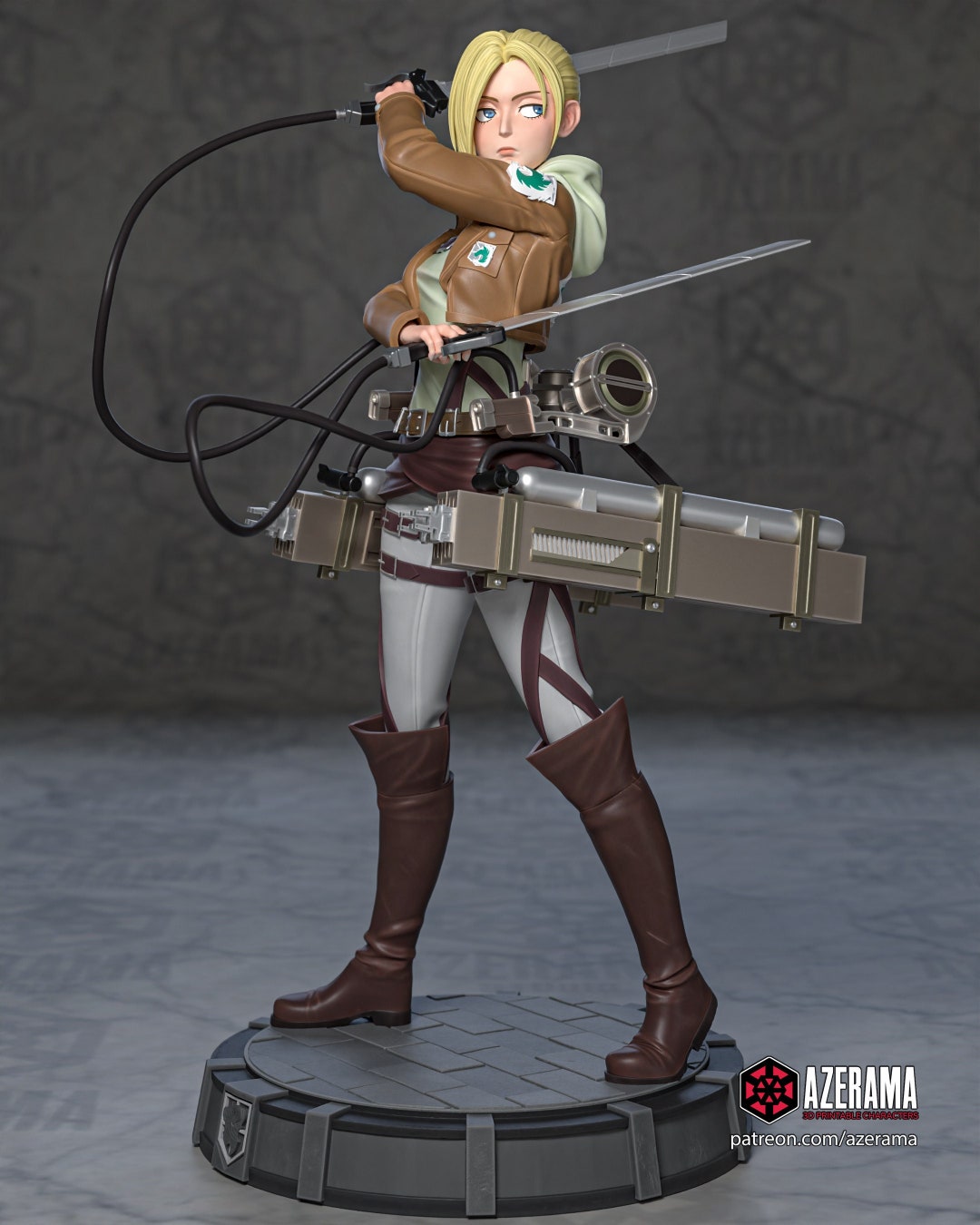 Annie Fan Art 3D Printed Resin Model Garage Kit un-painted Azerama - Etsy