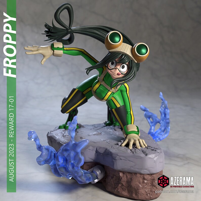 Froppy Fan Art 3D Printed Resin Model Garage Kit un-painted Azerama - Etsy
