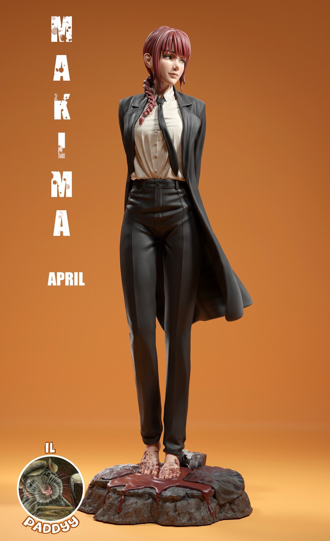 Makima Fan Art 3D Printed Resin Model Garage Kit un-painted Il Paddyy ...