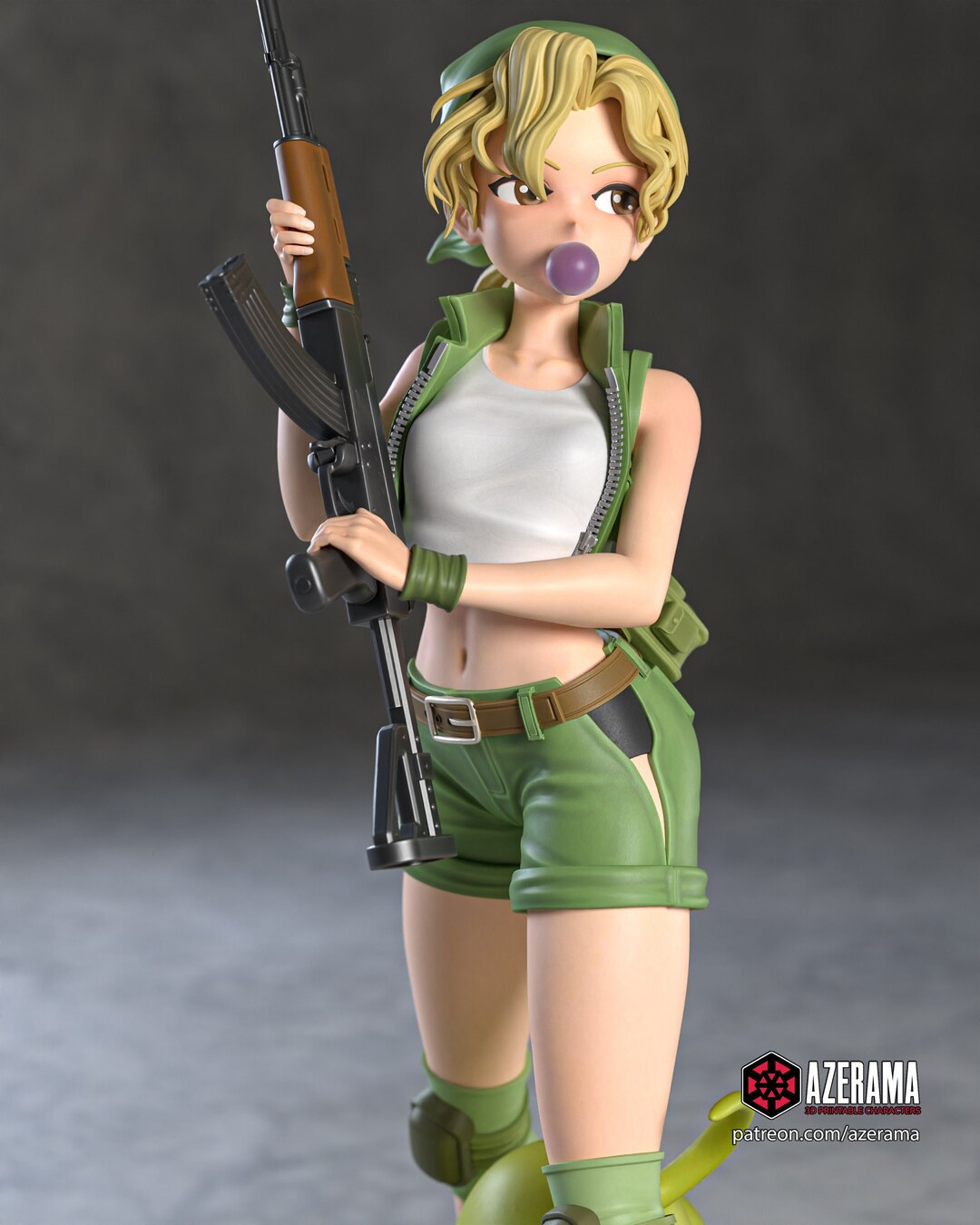 Eri Fan Art 3D Printed Resin Model Garage Kit un-painted Azerama - Etsy