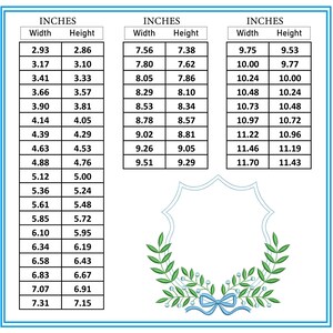 Banner Frame Bow Embroidery Stitch , Greenery Crest Embroidery Design ...