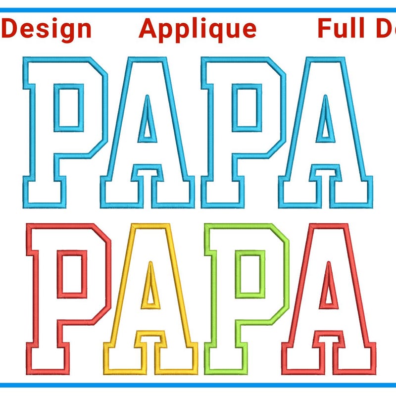 Papa Embroidery - Etsy