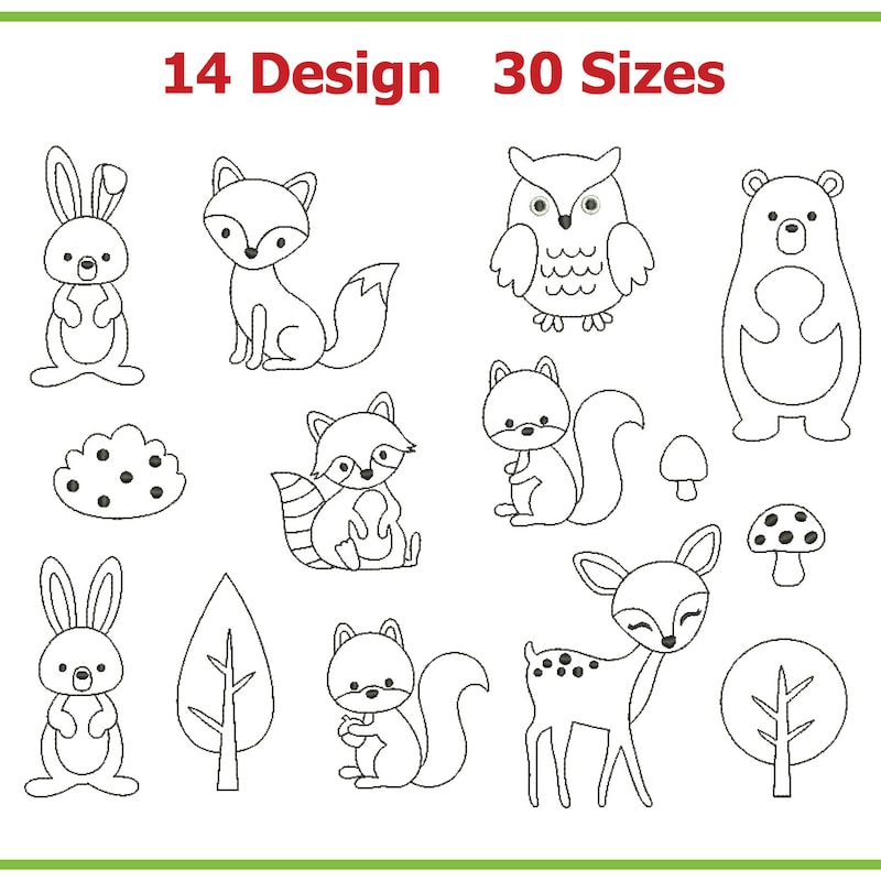 Animal Embroidery - Etsy