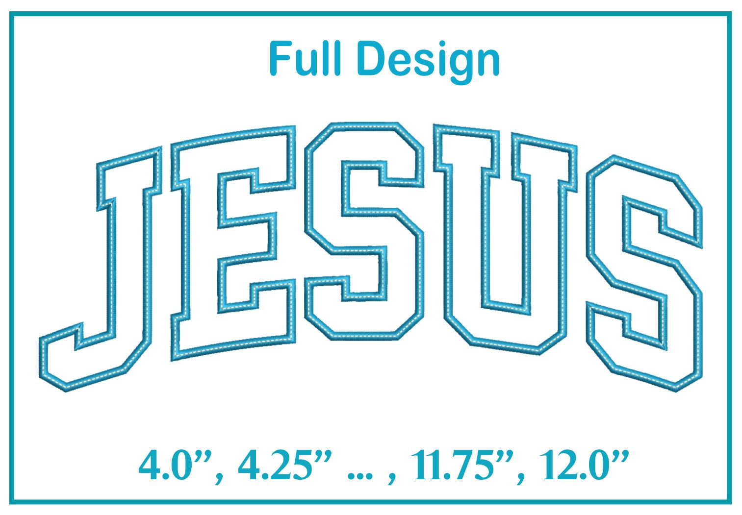 Jesus Applique Embroidery Satin Stich Design Christian Cross Designs ...