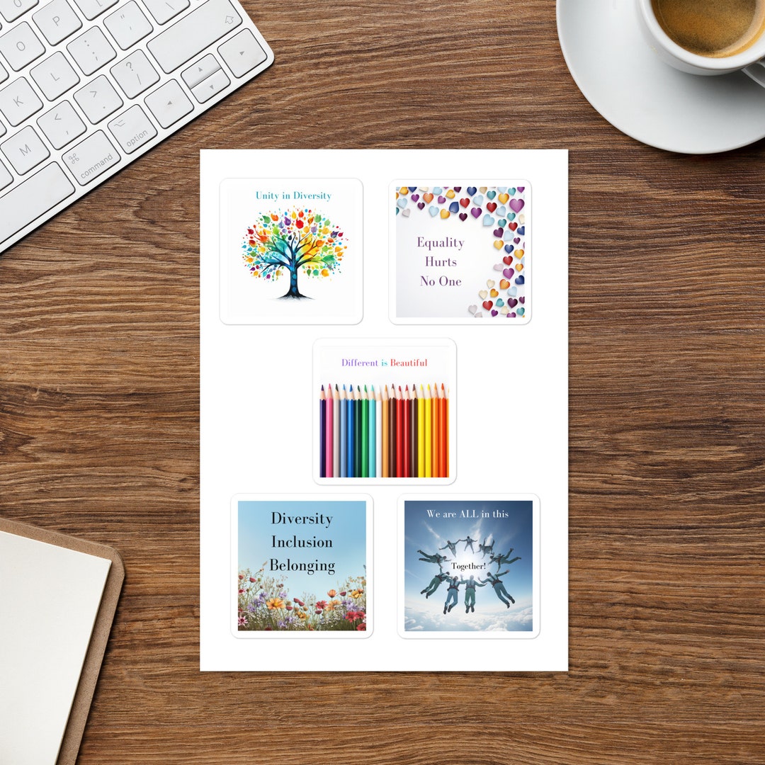 Diversity Equity & Inclusion Sticker Sheet - Etsy