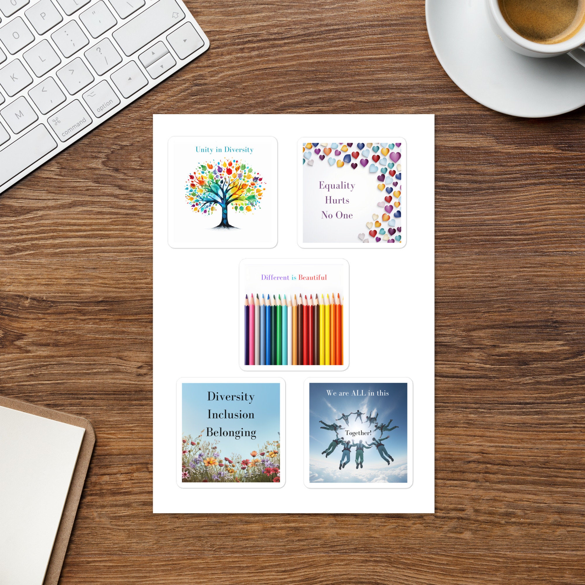 Diversity Equity & Inclusion Sticker Sheet - Etsy