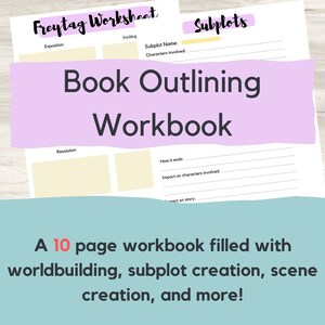 Printable Book Outline Sheets | Writing Book Outline Workbook | Outline ...