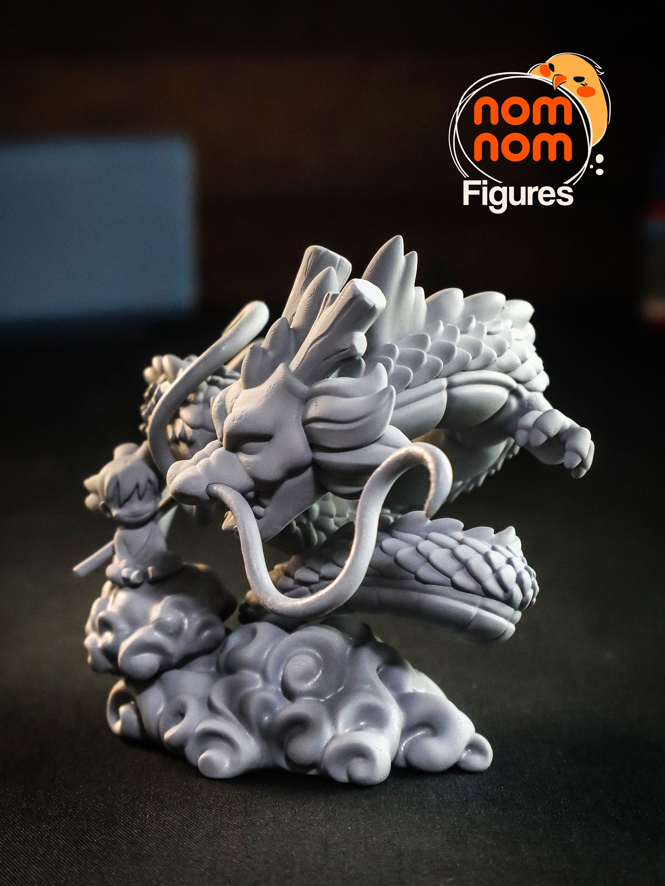 Chibi Shenron and Goku Fanart 3D Printing Resin - Etsy