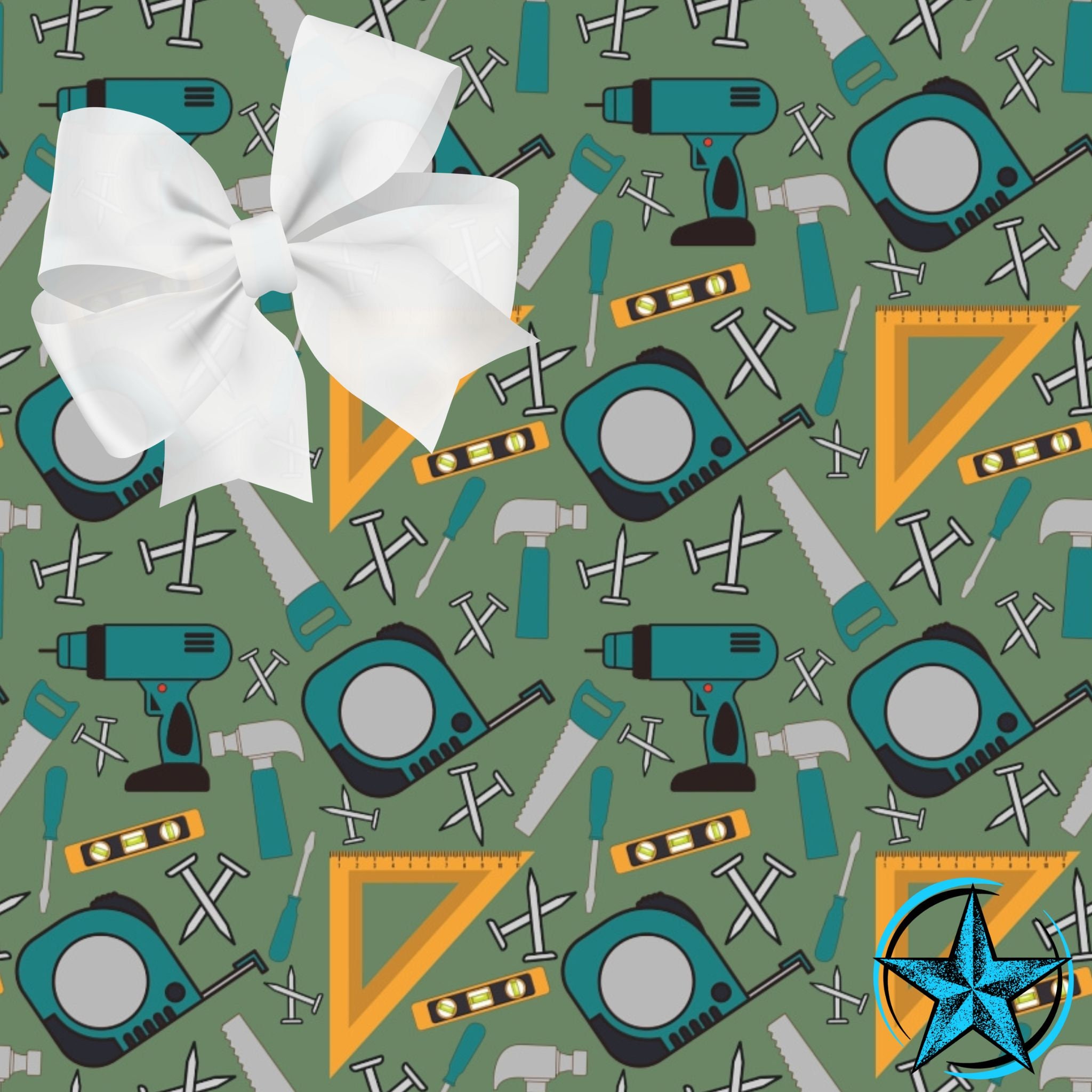 Tools Wrapping Paper. Vibrant Eco-luxury Handyman Construction Birthday ...