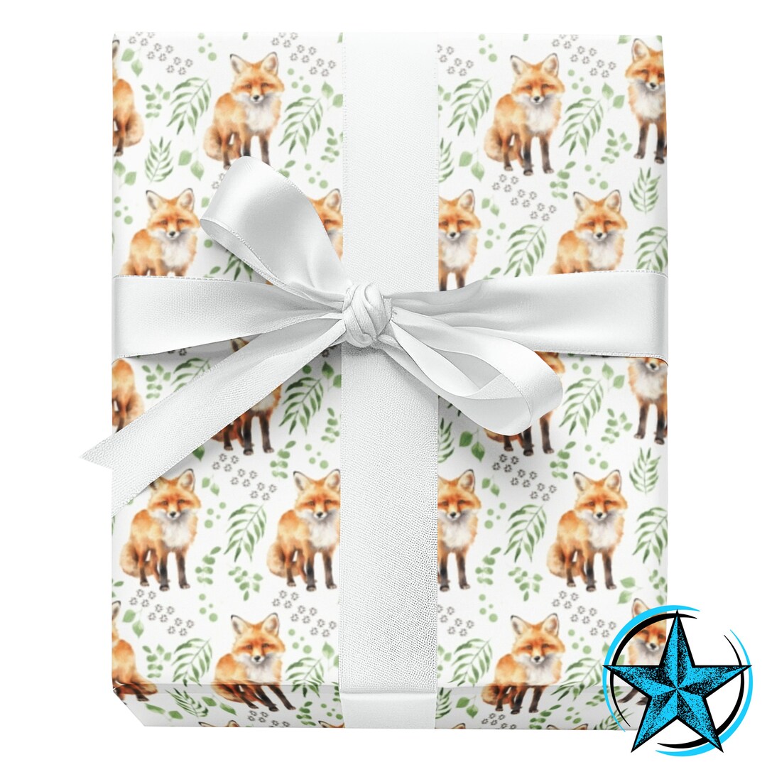 Fox Wrapping Paper Eco-friendly & Luxury Gift Wrap for Wildlife Lovers ...