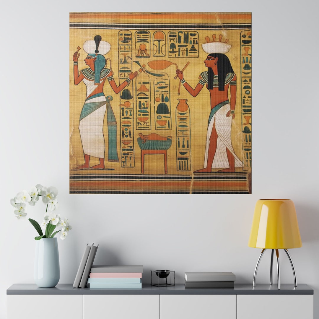 Egyptian Hieroglyphics Canvas Print: Timeless Wall Art, Perfect Gift ...