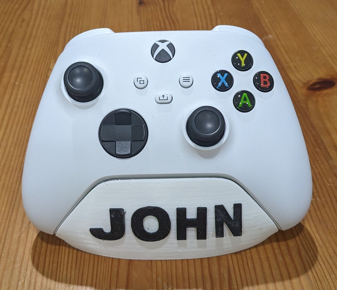 Customizable 3D Printed Xbox S/X Controller Holder - Customize Writing ...