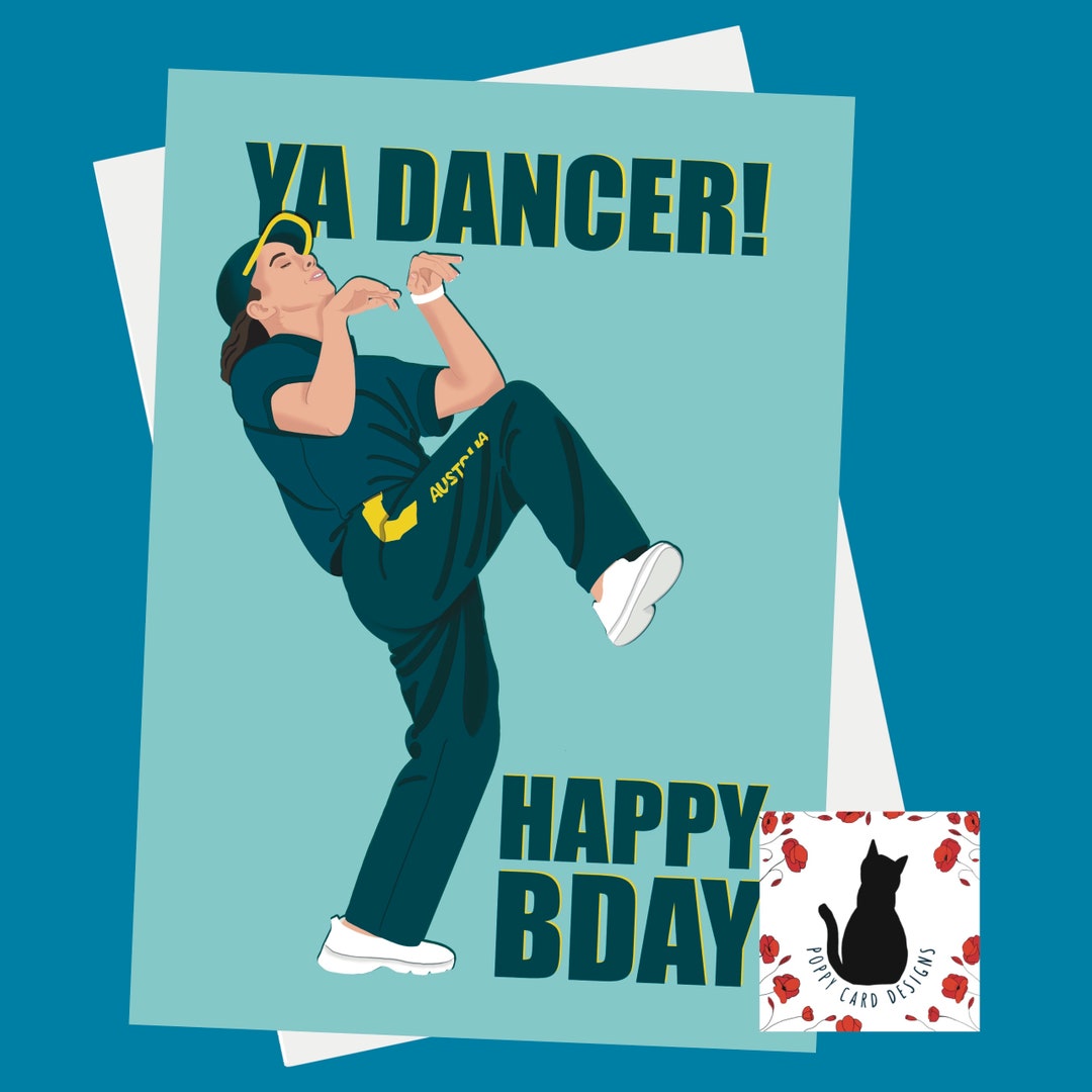 Breakdancing Funny Birthday Greeting Card 5x7 Inch, Funny Birthday ...