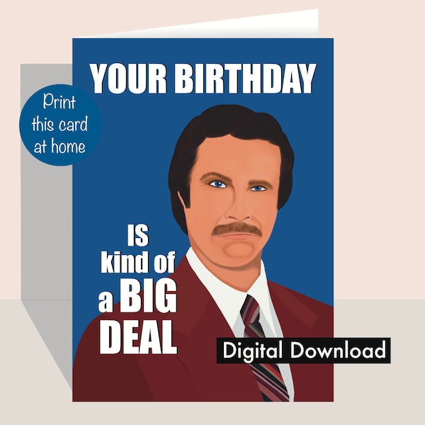Anchorman Birthday - Etsy