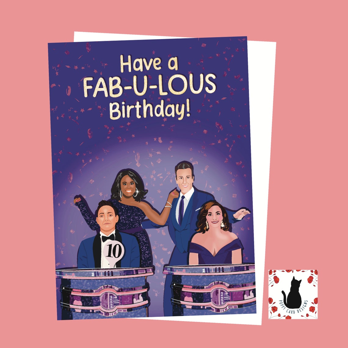Dancing Judges Reality TV Funny Birthday Greeting Card 5x7 Inch, Funny ...