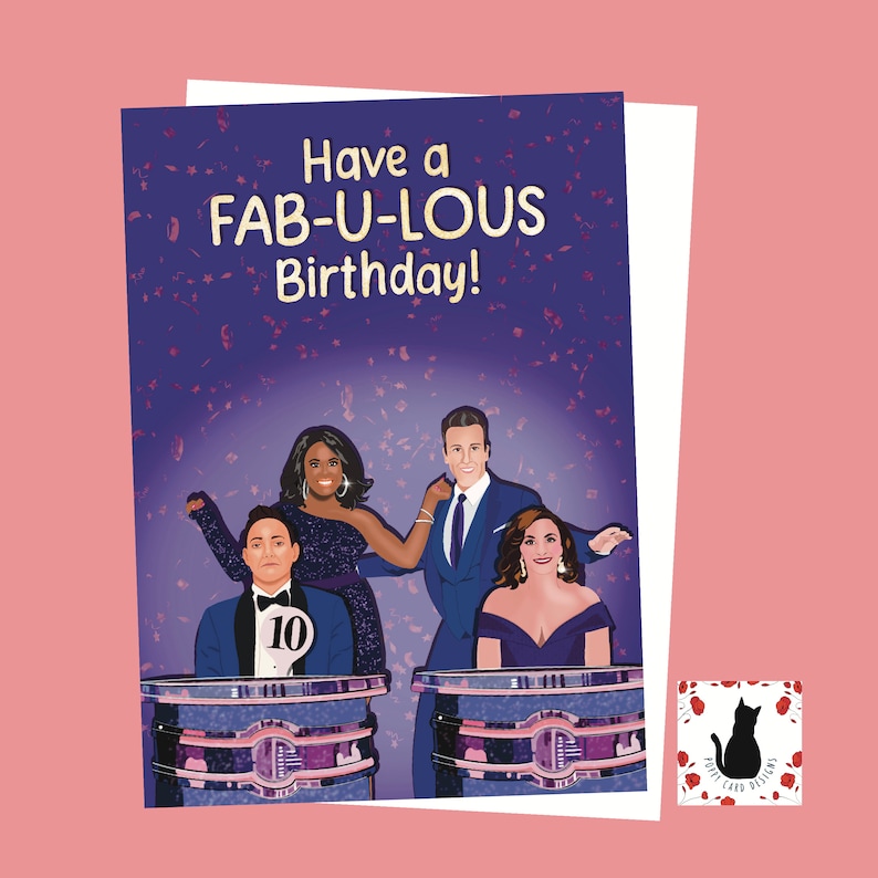 Dancing Judges Birthday Card: Reality TV Greeting (5x7 Inch) - Etsy