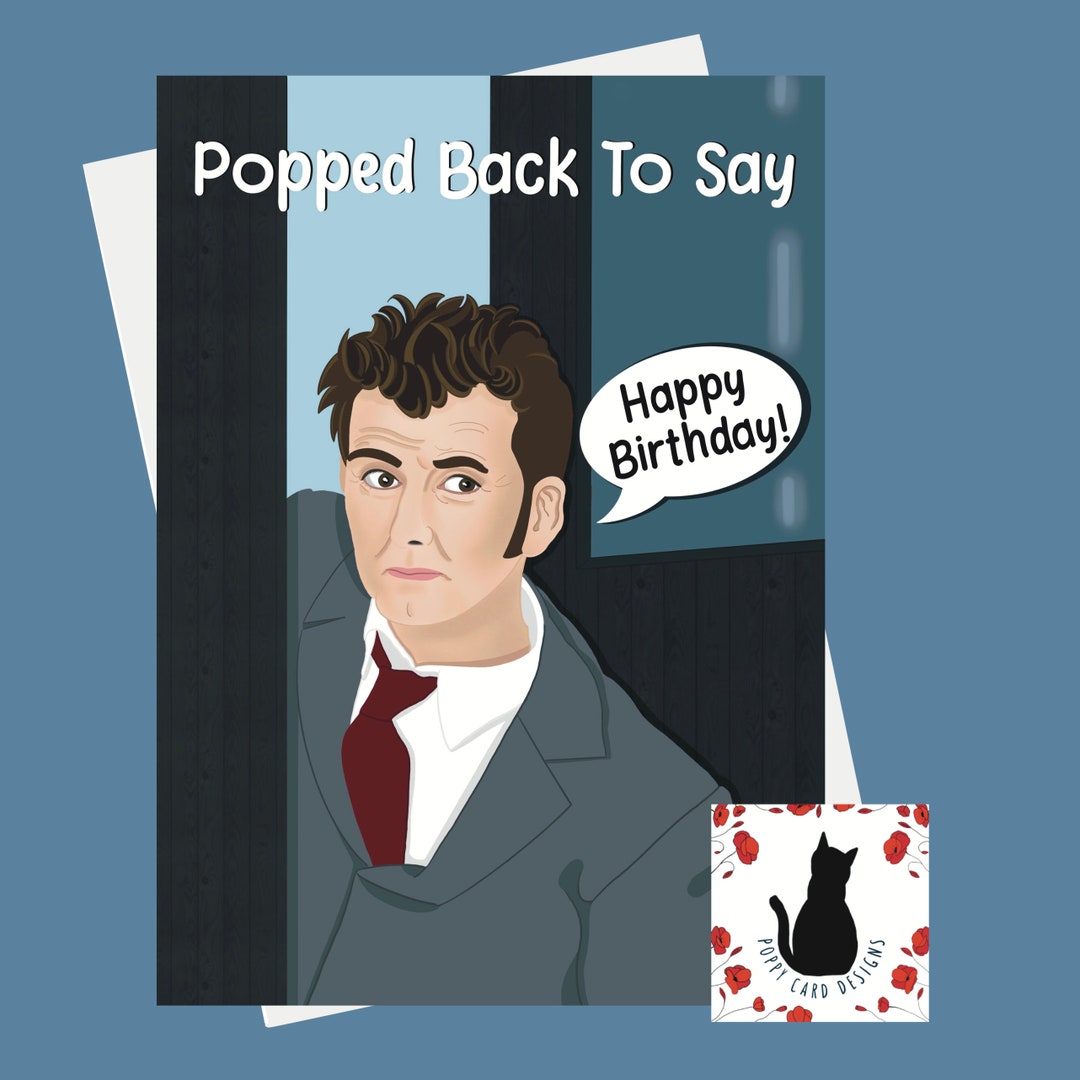 Dr Who Birthday Card: Funny Sci-fi Greeting (5x7 Inch) - Etsy