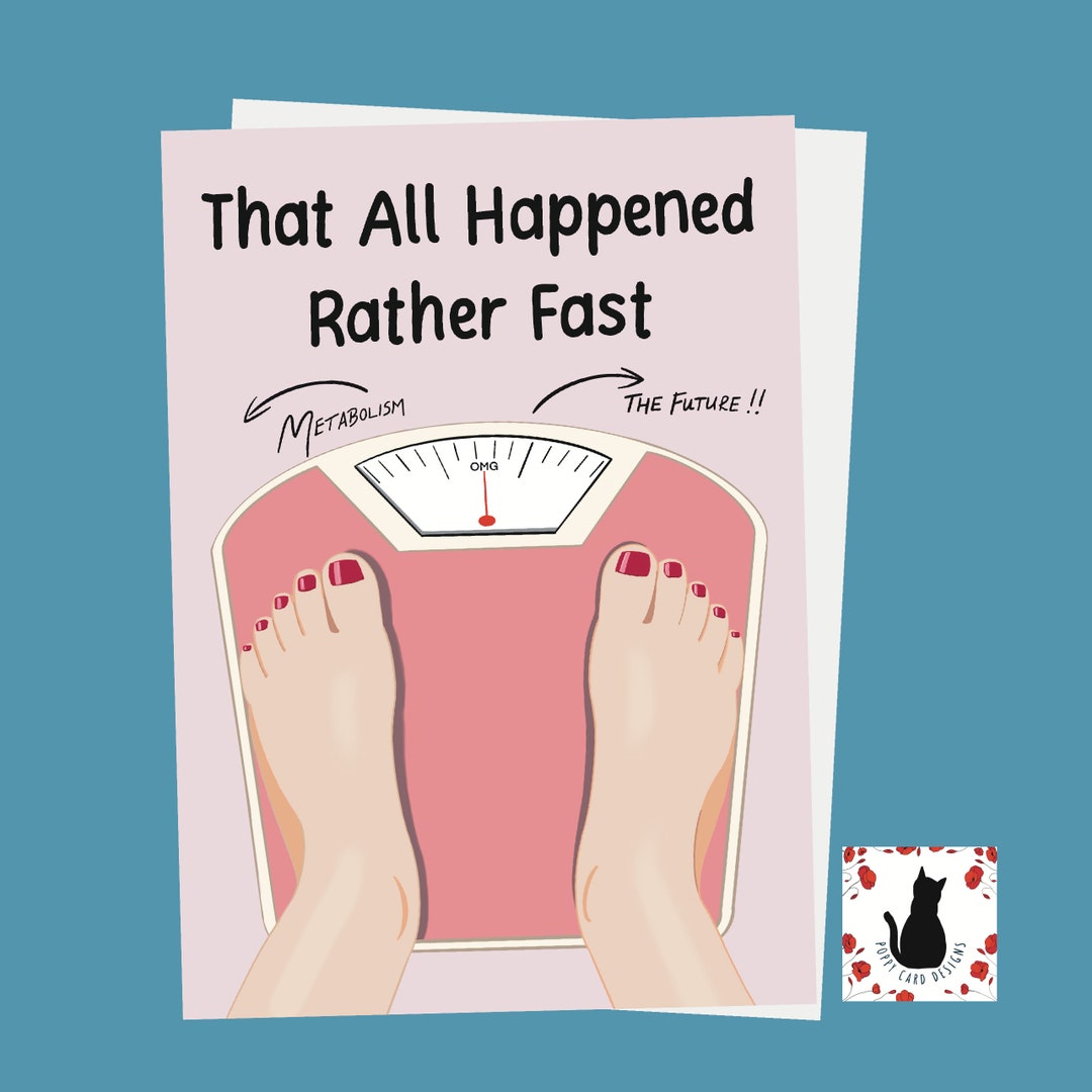 Scales Birthday Greeting Card 5x7 Inch, Funny Birthday, Cute Birthday ...