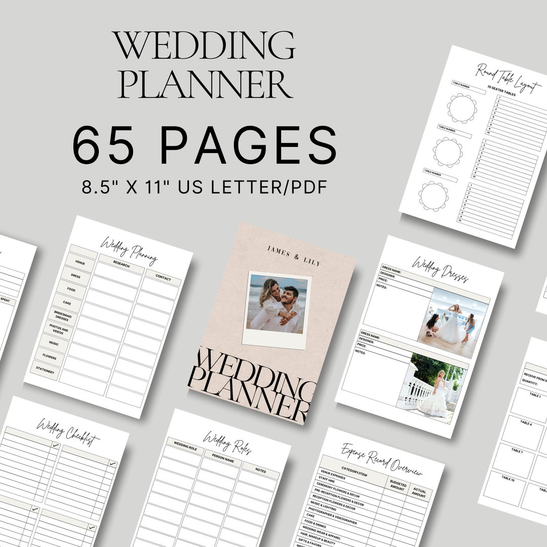Wedding Planner Printable, Printable Wedding Planner Pages, Wedding ...