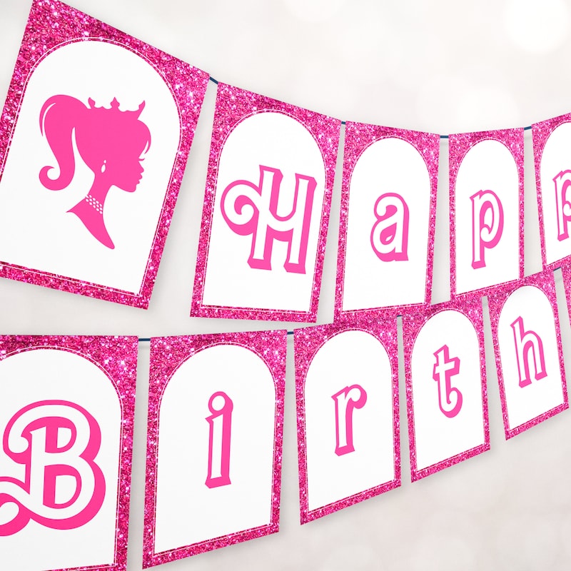 Barbie Banner - Etsy