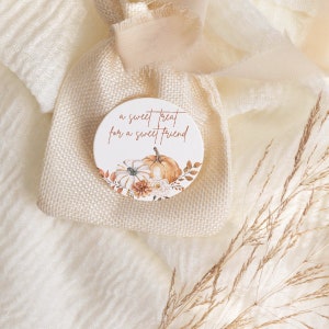 Fall Editable Food Label, Editable Thank You Label, Favor Tag Template ...