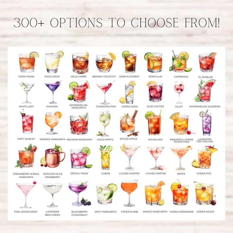 Printable Signature Cocktails Sign, Editable Signature Cocktails ...