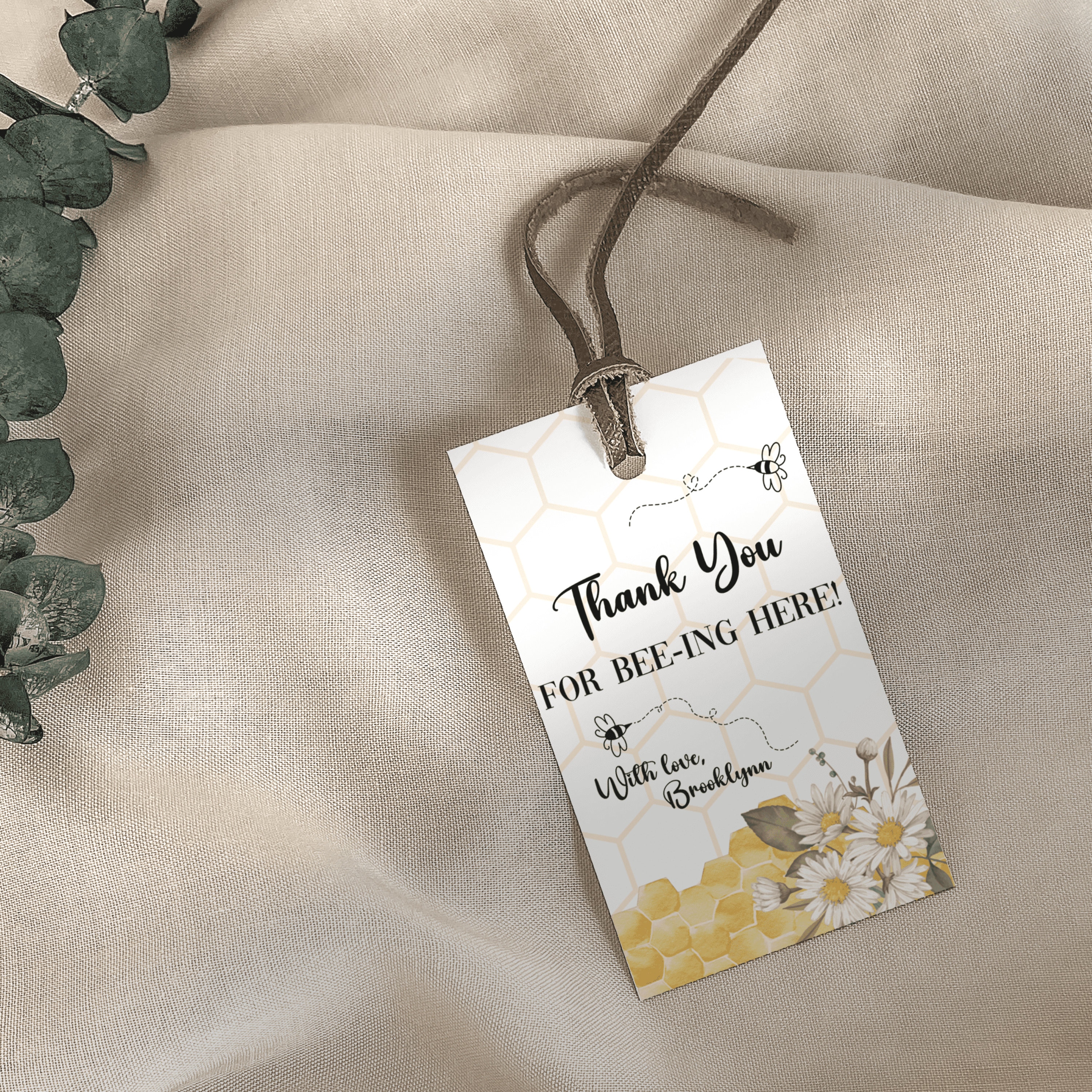 Bee Favor Tags, Bee Birthday Thank You Tags, 1st Bee Day Favor Tag, Bee ...