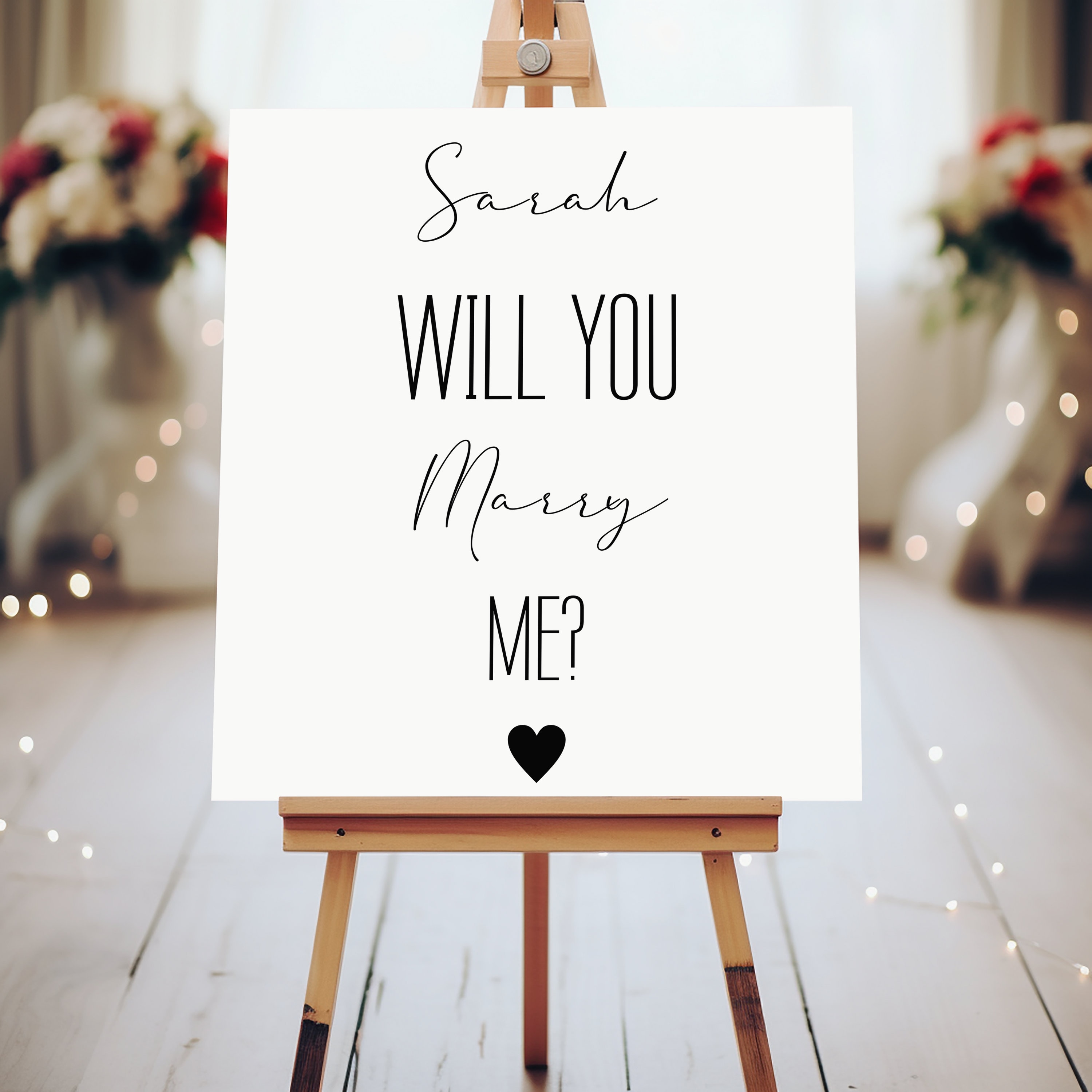 Will You Marry Me Sign Template, Proposal Sign, Proposal Photo Props ...