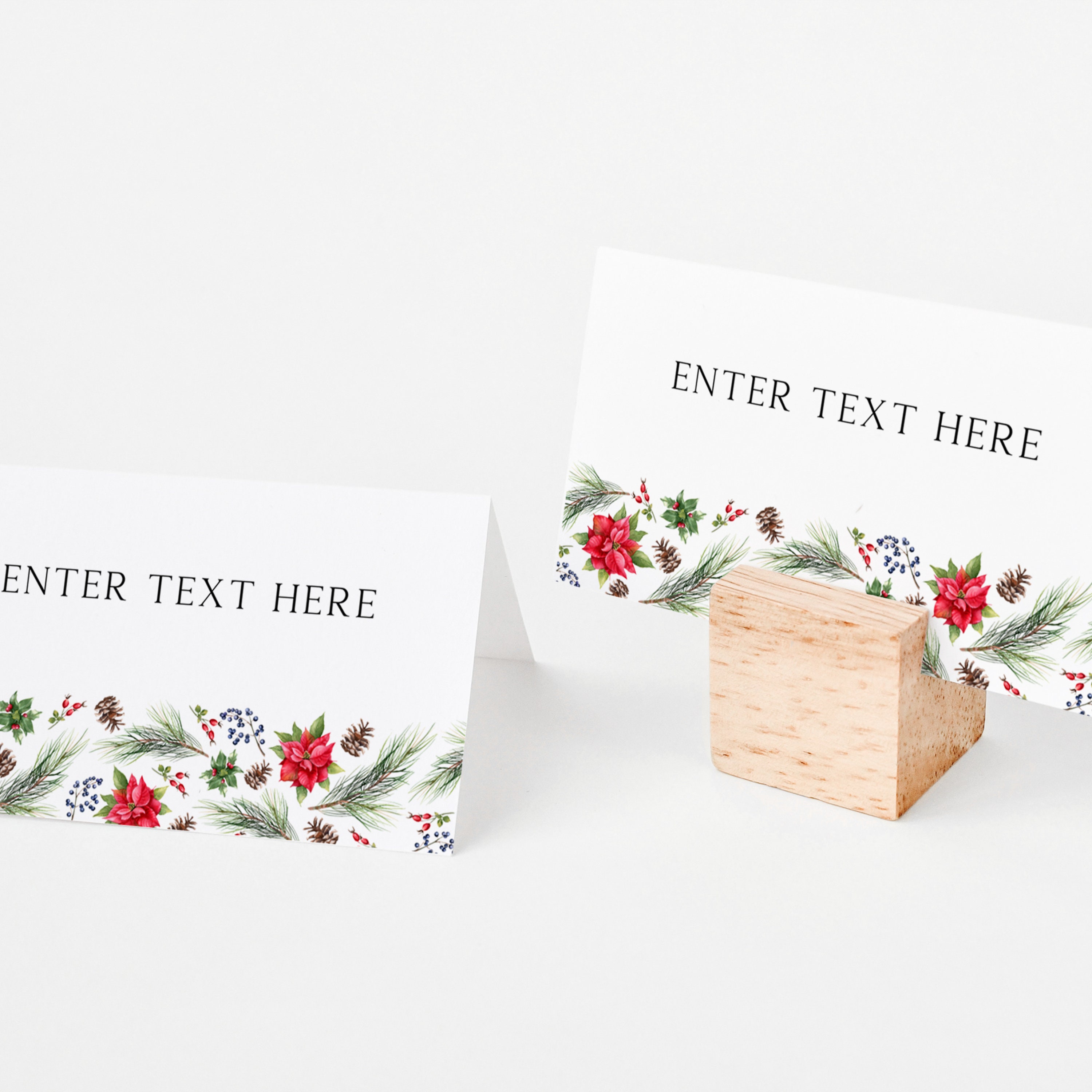 EDITABLE Christmas Food Cards Christmas Party Buffet Label - Etsy