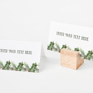 EDITABLE Christmas Food Cards, Christmas Party Buffet Label, Tent Card ...