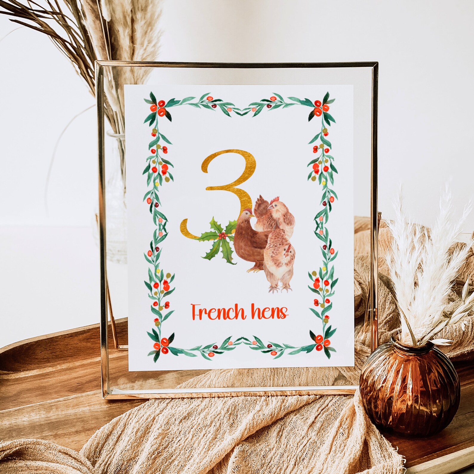 12 Days of Christmas Signs, Twelve Days of Christmas Signs, 12 Days of ...