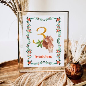 12 Days of Christmas Signs, Twelve Days of Christmas Signs, 12 Days of ...