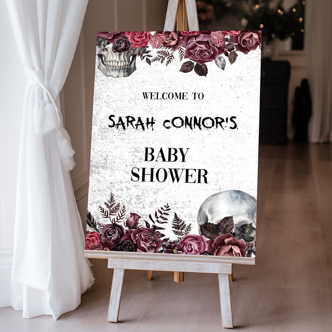 A Baby is Brewing Welcome Sign, Spooky Baby Shower Sign, Halloween Baby ...