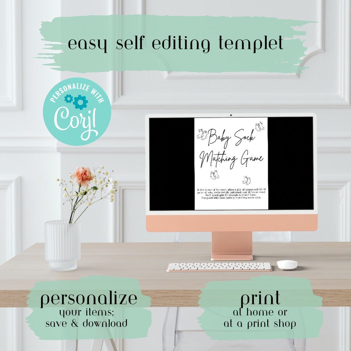 Baby Sock Matching Sign Baby Shower Game Find the Socks Game - Etsy