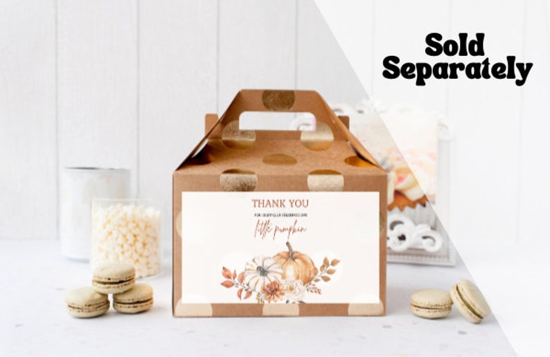 Fall Editable Food Label Editable Thank You Label Favor Tag - Etsy