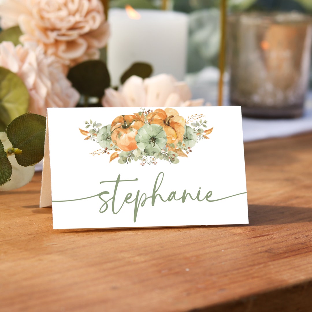 Thanksgiving Name Cards, Friendsgiving Name Place Cards, Thankful for ...