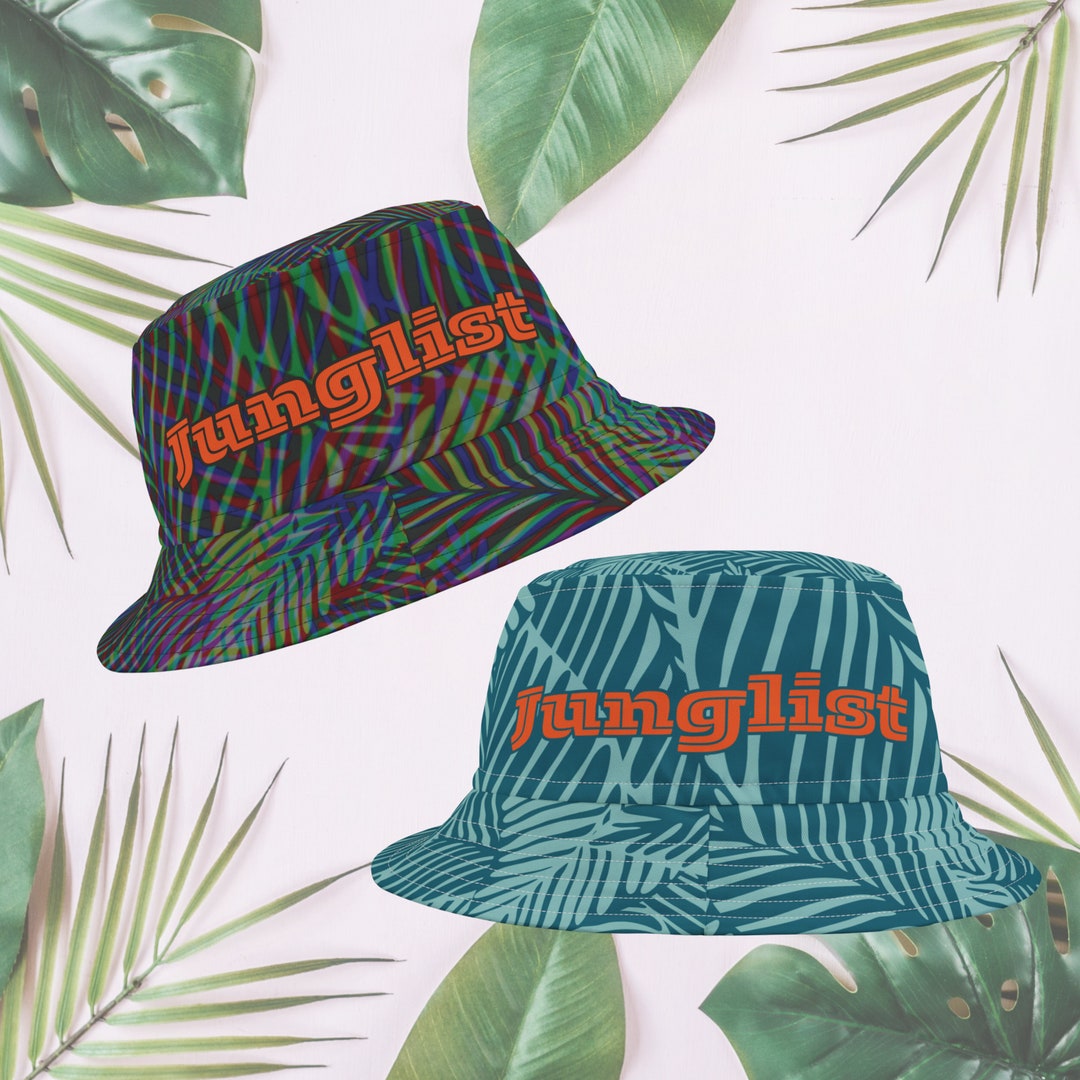 Junglist Bucket Hat, Rave Wear Women, Drum N Bass Music, DJ Cap, Mens ...