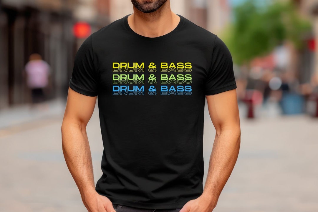 Drum And Bass T Shirt Rave Shirt Men Junglist Dnb Dj T Rave Wear 9009