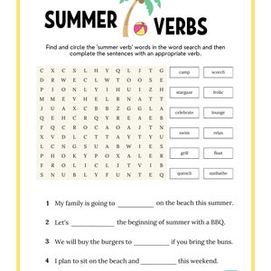 Summer Activity Workbook - Etsy