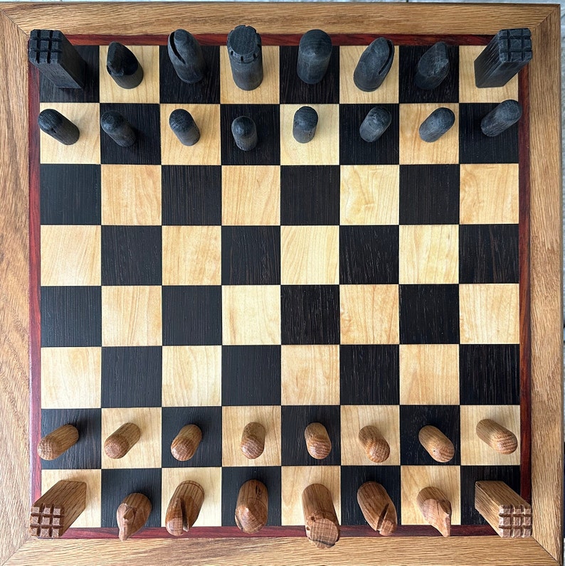 Luxury Chess Board Exotic Hardwood Handcrafted Tournament Standard - Etsy