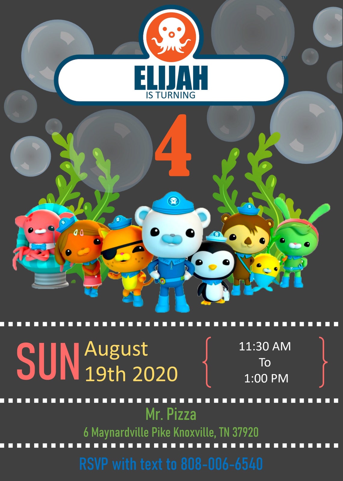 Octonauts Birthday Card - Etsy