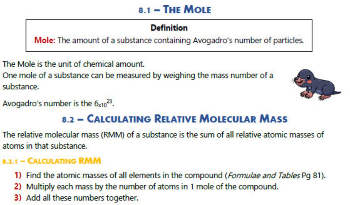 Chemistry Notes - Stoichiometry, Formulae & Equations - Etsy