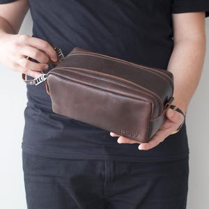 Personalized Double Zipper Dopp Kit Bag,christmas Gift Toiletry Bag ...