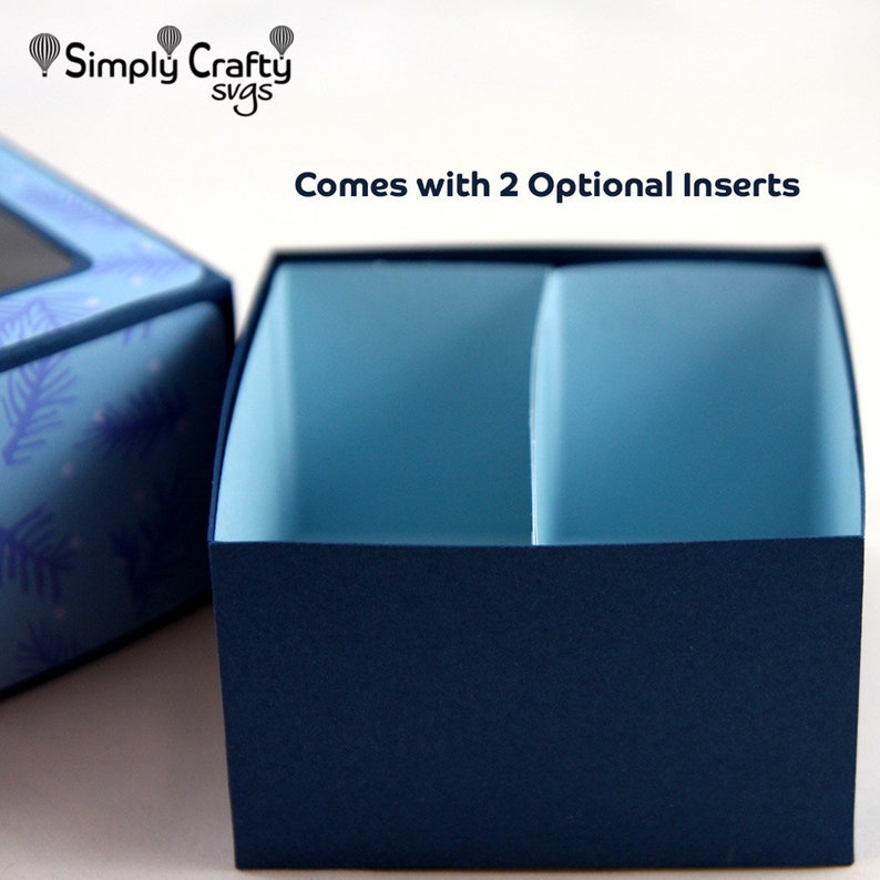 Square Candy Box SVG. Square Cookie Box or Candy Box SVG With - Etsy