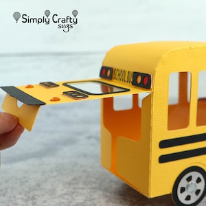 Little School Bus Box SVG Cutting File for Cricut or Silhouette. School ...